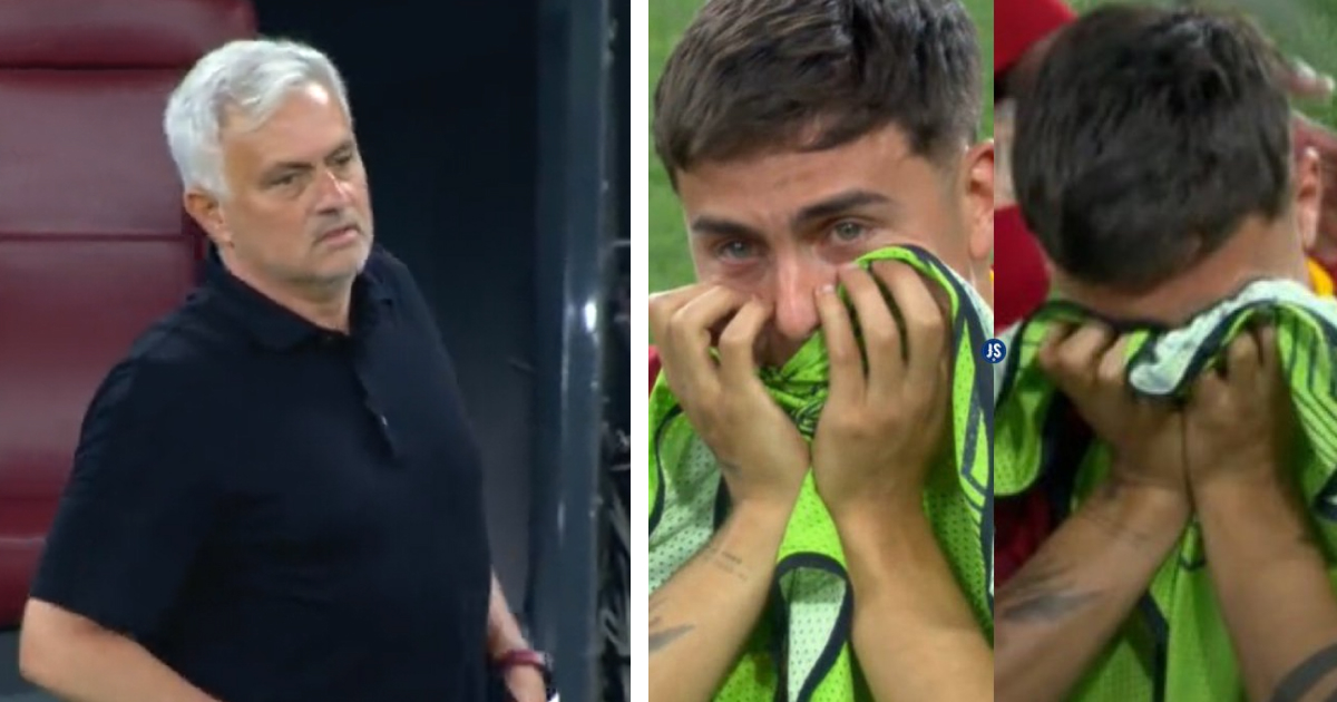 Paulo Dybala in tears after Sevilla beat AS Roma to Europa League ...