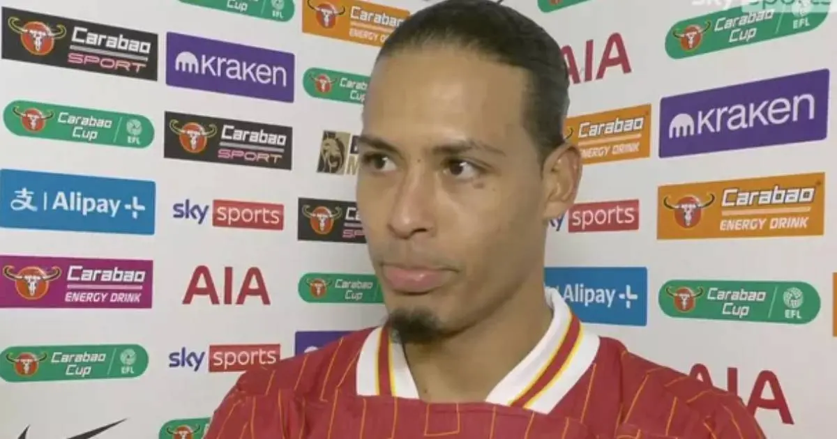 'So, YOU think the referee made a mistake?': Van Dijk to reporter after ...