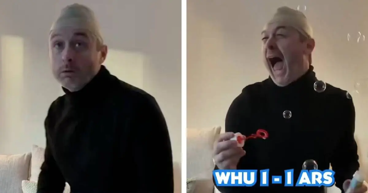 L’imitateur viral de Pep Guardiola vole la vedette en regardant Arsenal ...