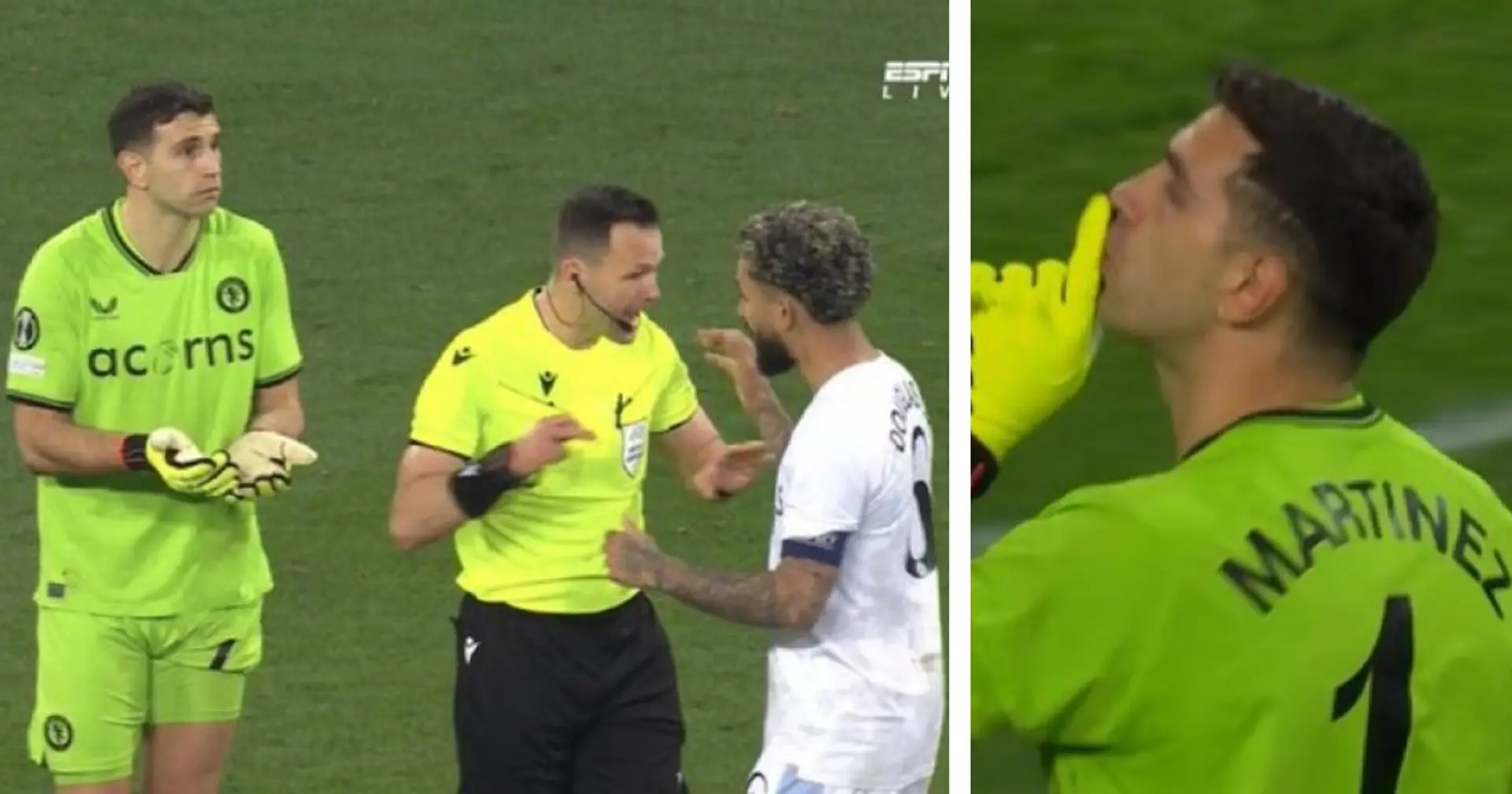 Why Emiliano Martinez wasn't sent off in Conference League penalty ...