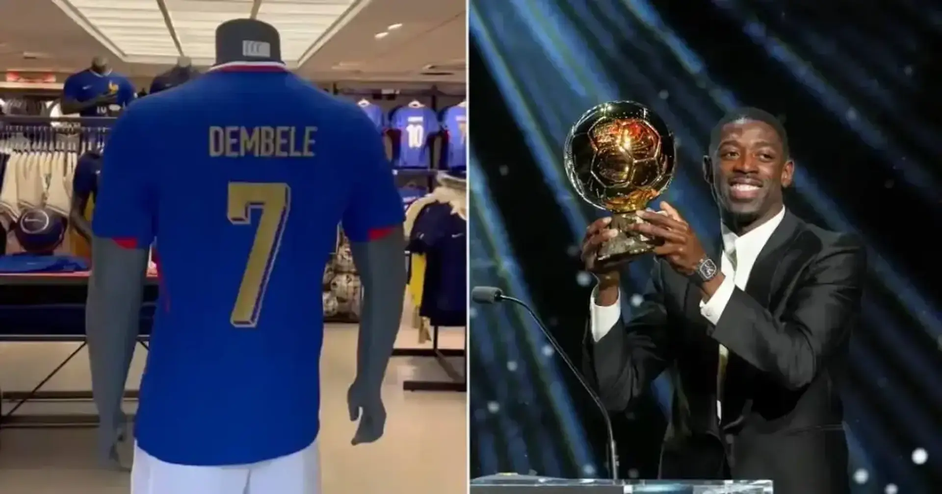 France released a unique Dembele jersey in the national team after ...