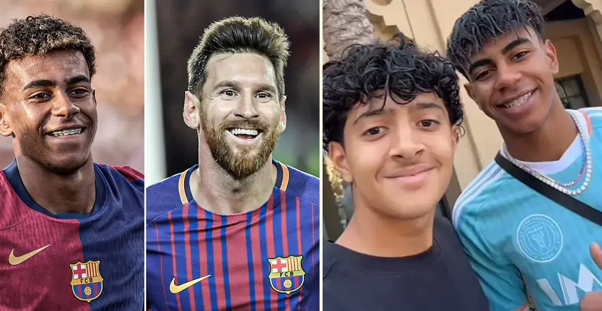 La conexión Messi-Yamal: Lamine visto con la camiseta del Inter Miami ...