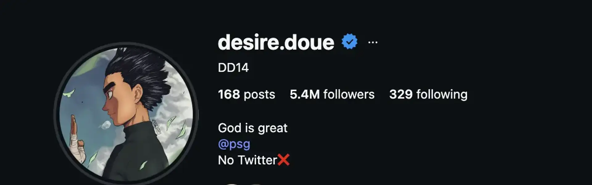 Desire Doue changes profile picture on Instagram ahead of Bayern ...