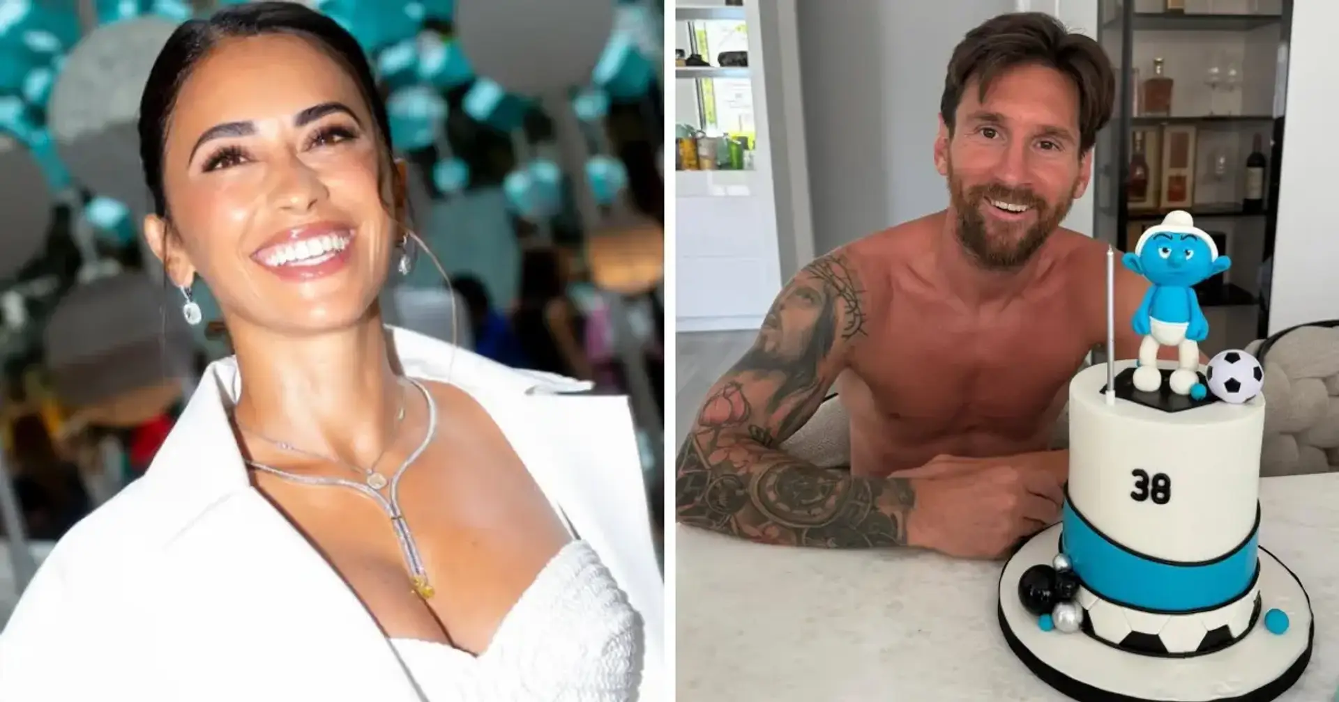 'Happy Birthday, grumpy old man': Antonela gets Messi a smurf cake for ...