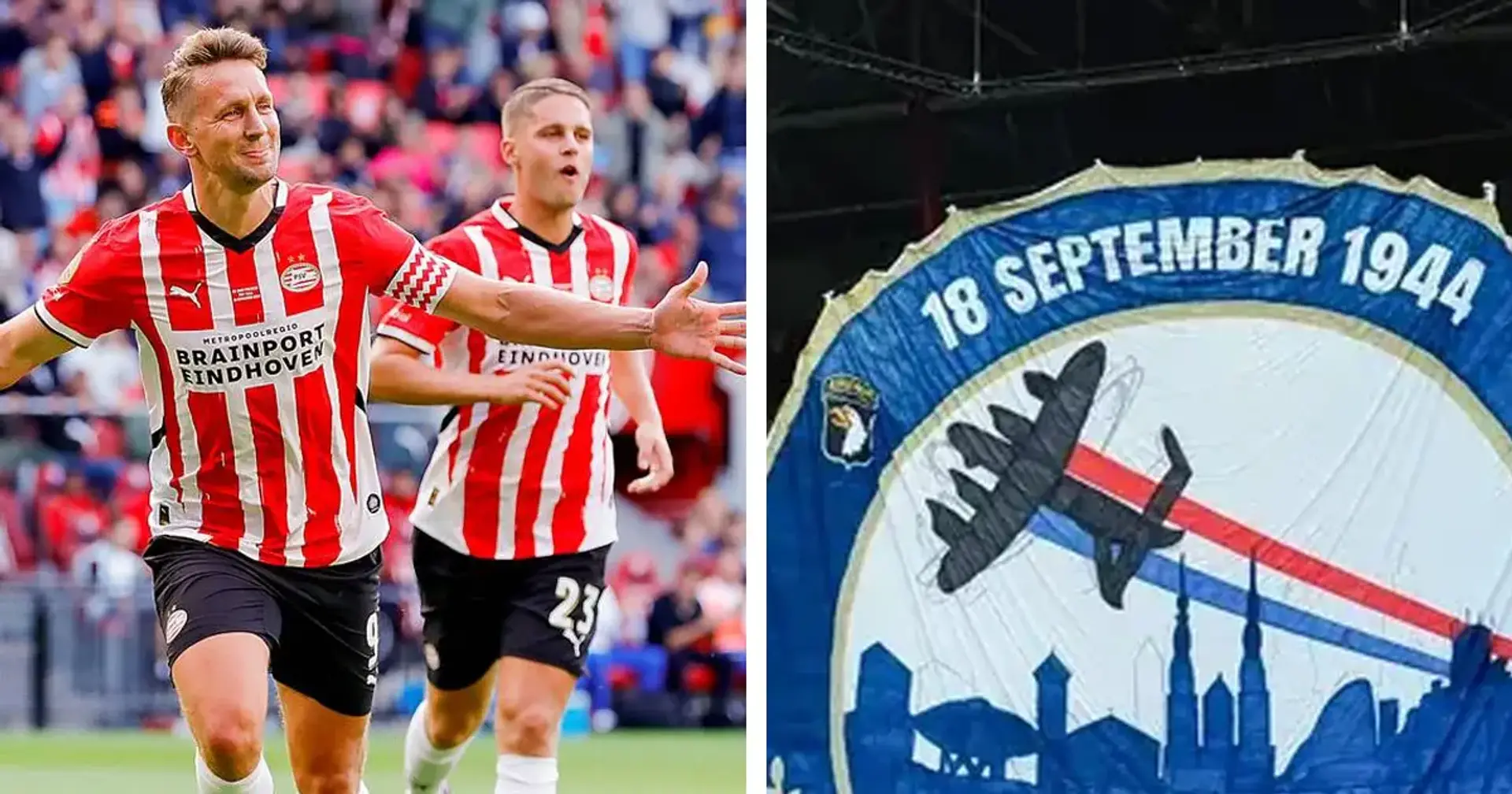PSV fans unveil brilliant Tifo celebrating 90 years of freedom from ...