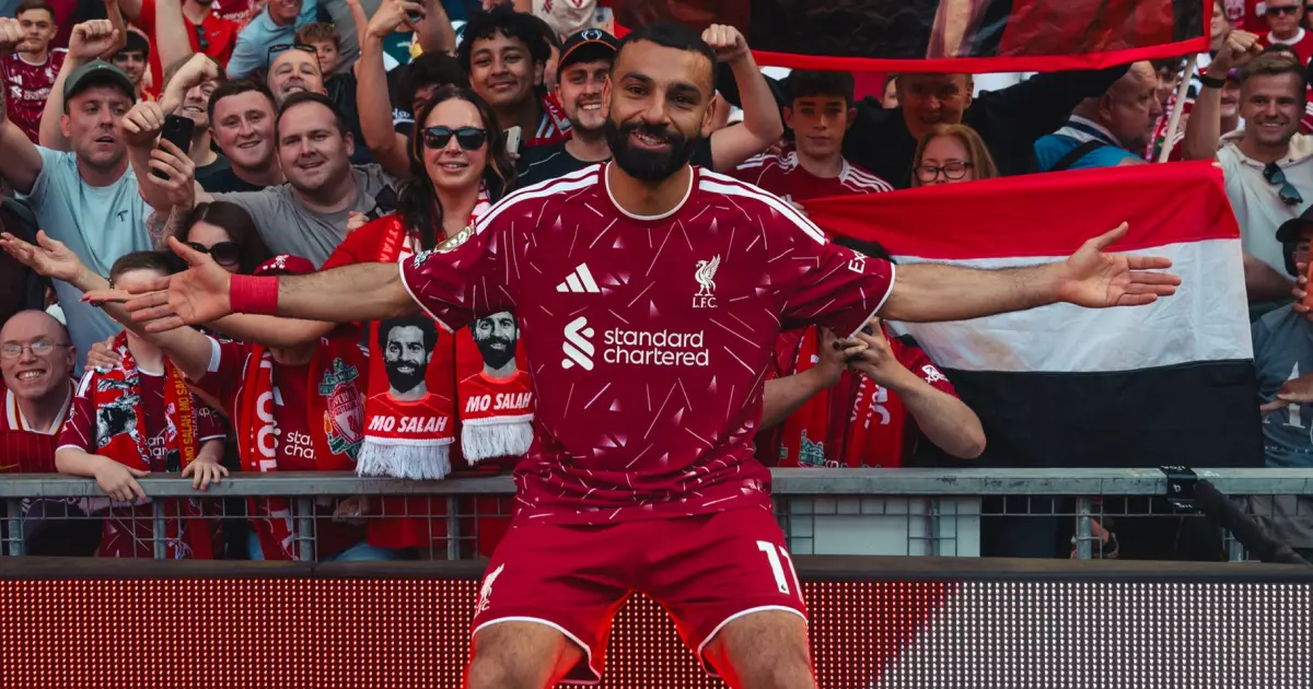 Liverpool fans spotted different shades of red on the club's new kit ...