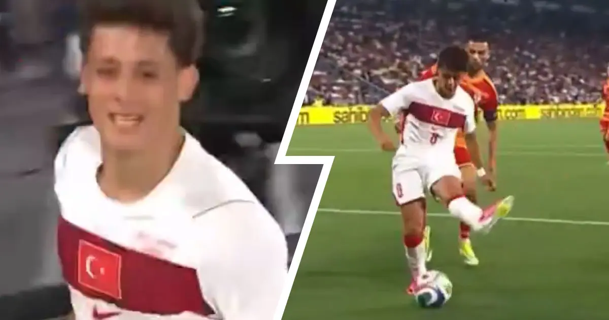 Arda Guler nearly scores outrageous backheel goal in North Macedonia ...