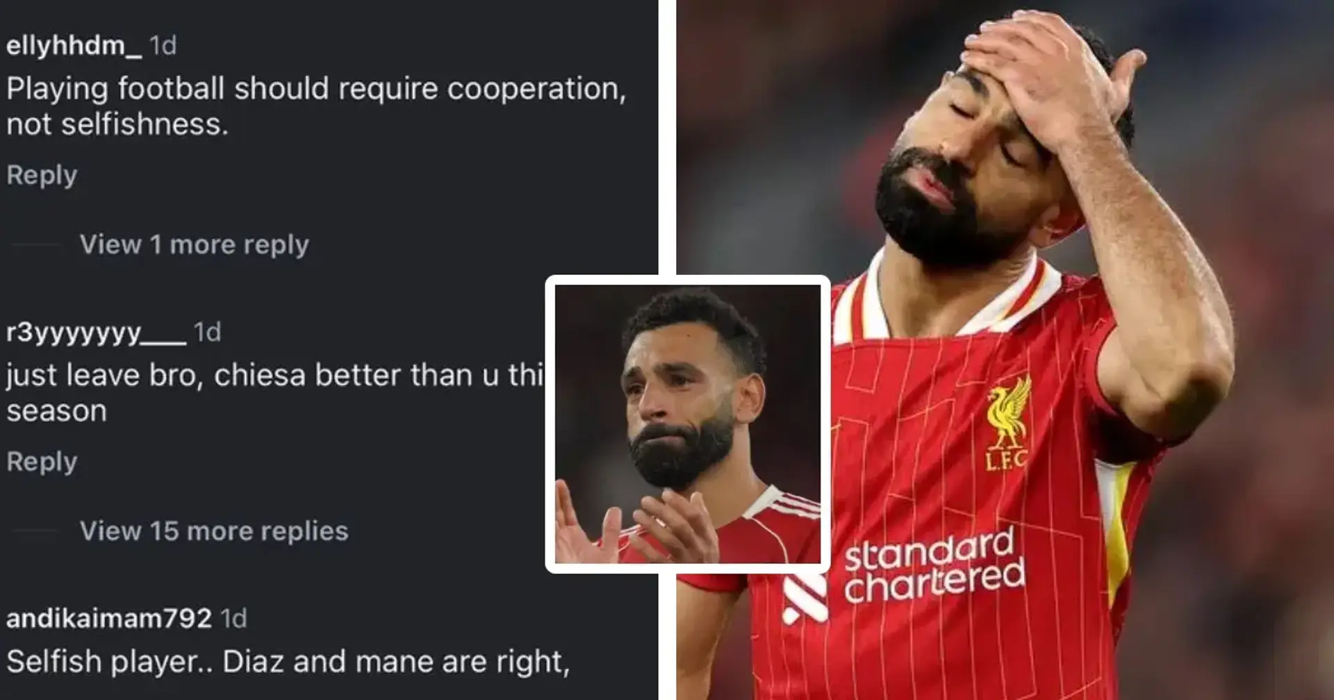 'Just leave bro': Liverpool fans target Mo Salah on Instagram after ...