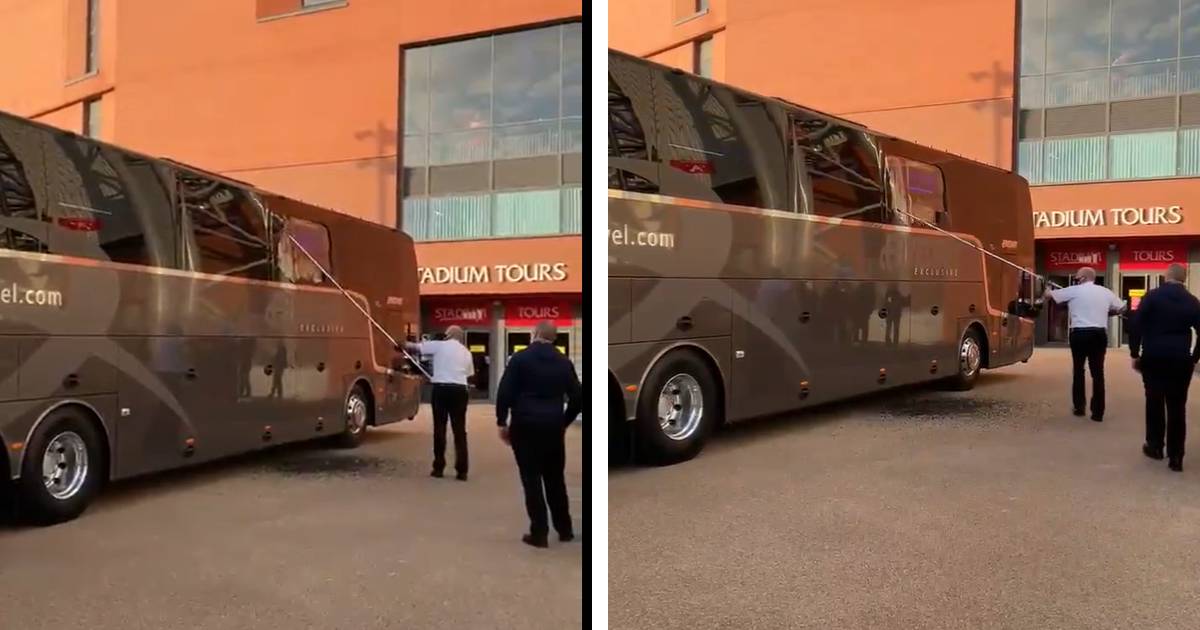 Real Madrid bus attacked on way to Anfield, arrives with smashed window ...