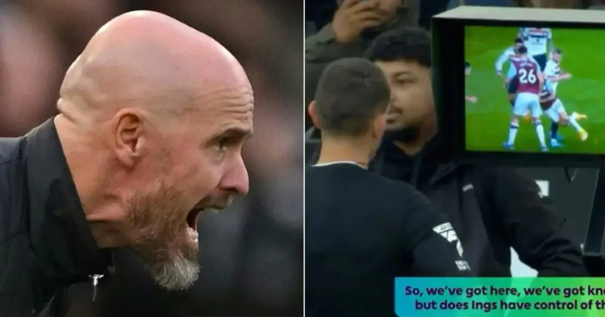 VAR footage from West Ham vs Man United released — it sealed Ten Hag's ...