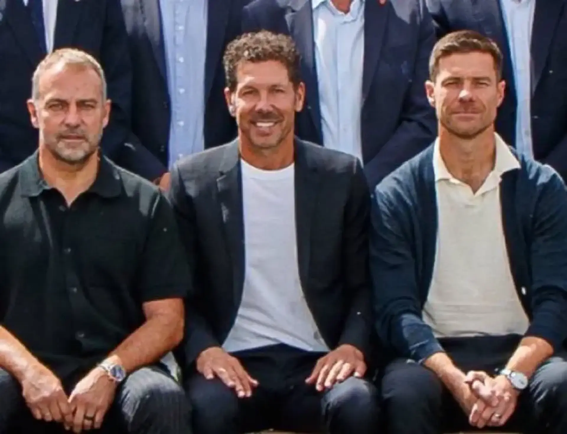 Hansi Flick and Xabi Alonso meet for the first time at coaches’ summit ...