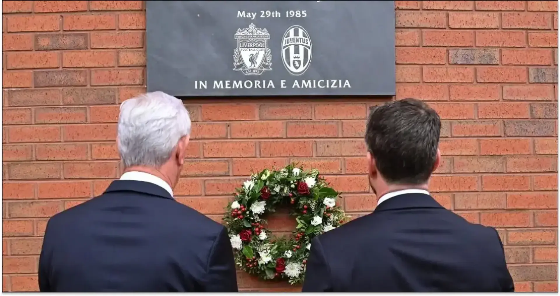 Liverpool pay tributes to Heysel victims on 39th anniversary of ...