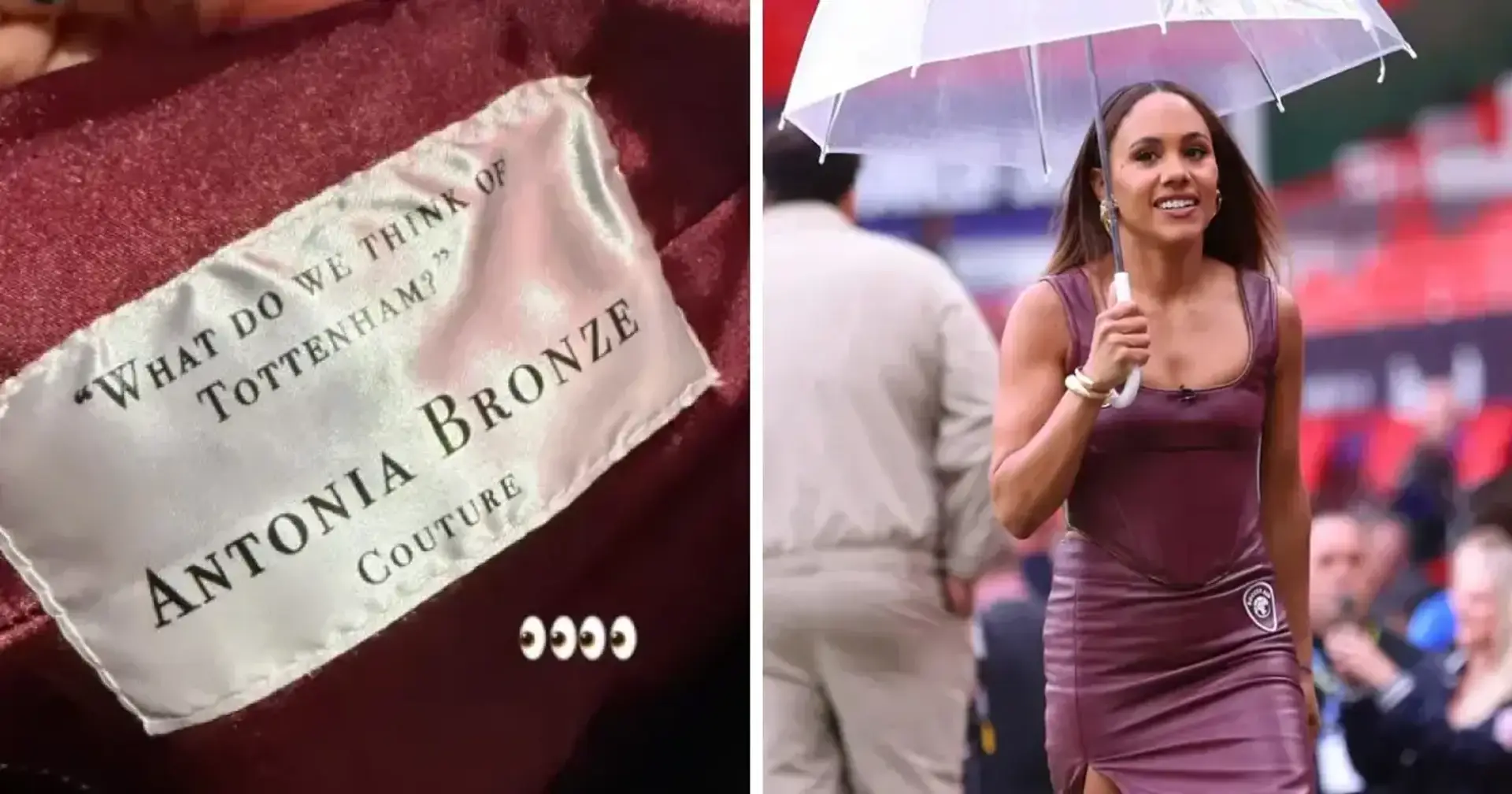 Alex Scott deslumbra con un atrevido vestido de Soccer Aid y un mensaje ...