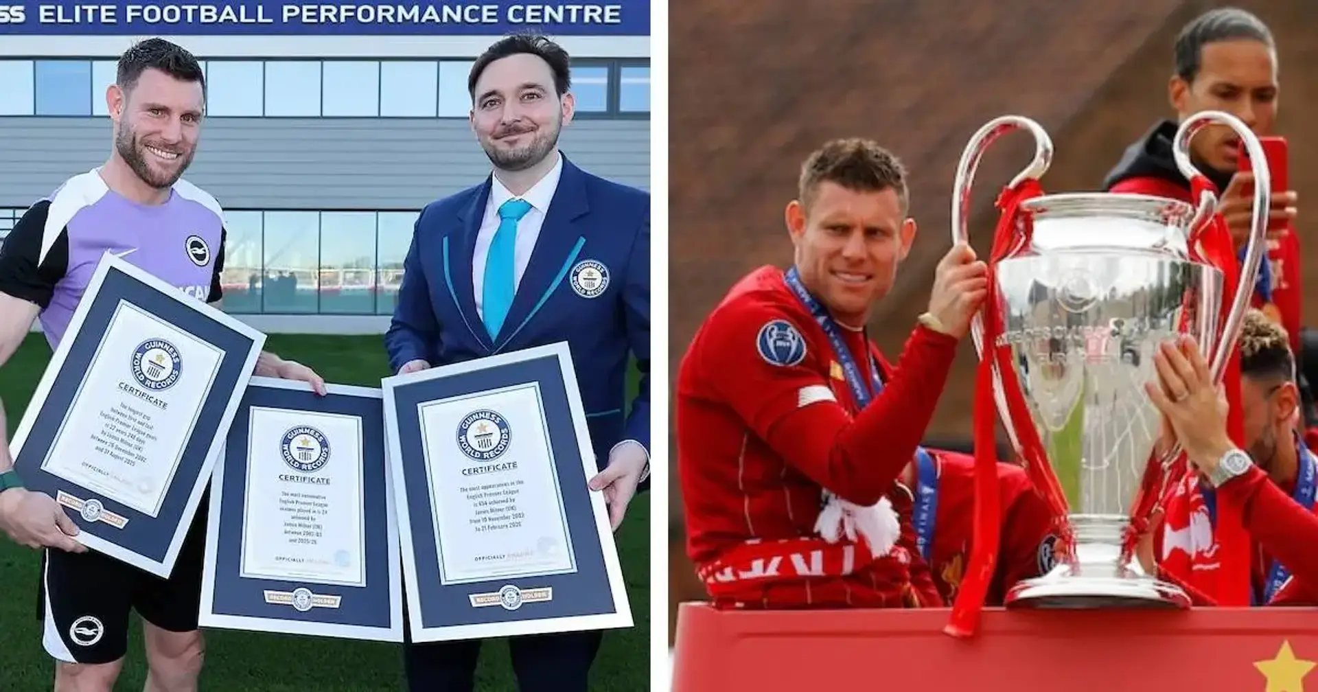 James Milner becomes triple Guinness World Record holder — and why it ...