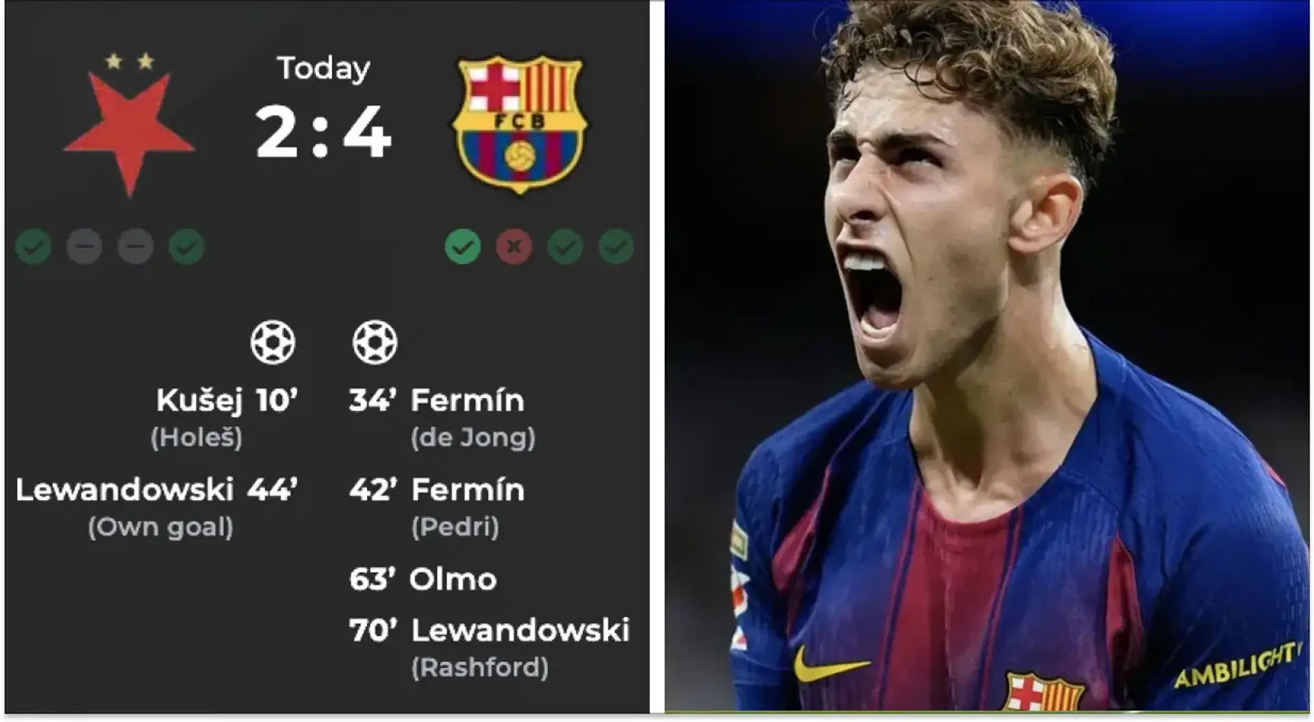 Fermin 8.5, De Jong 8.5: Rating Barcelona players in Slavia win ...