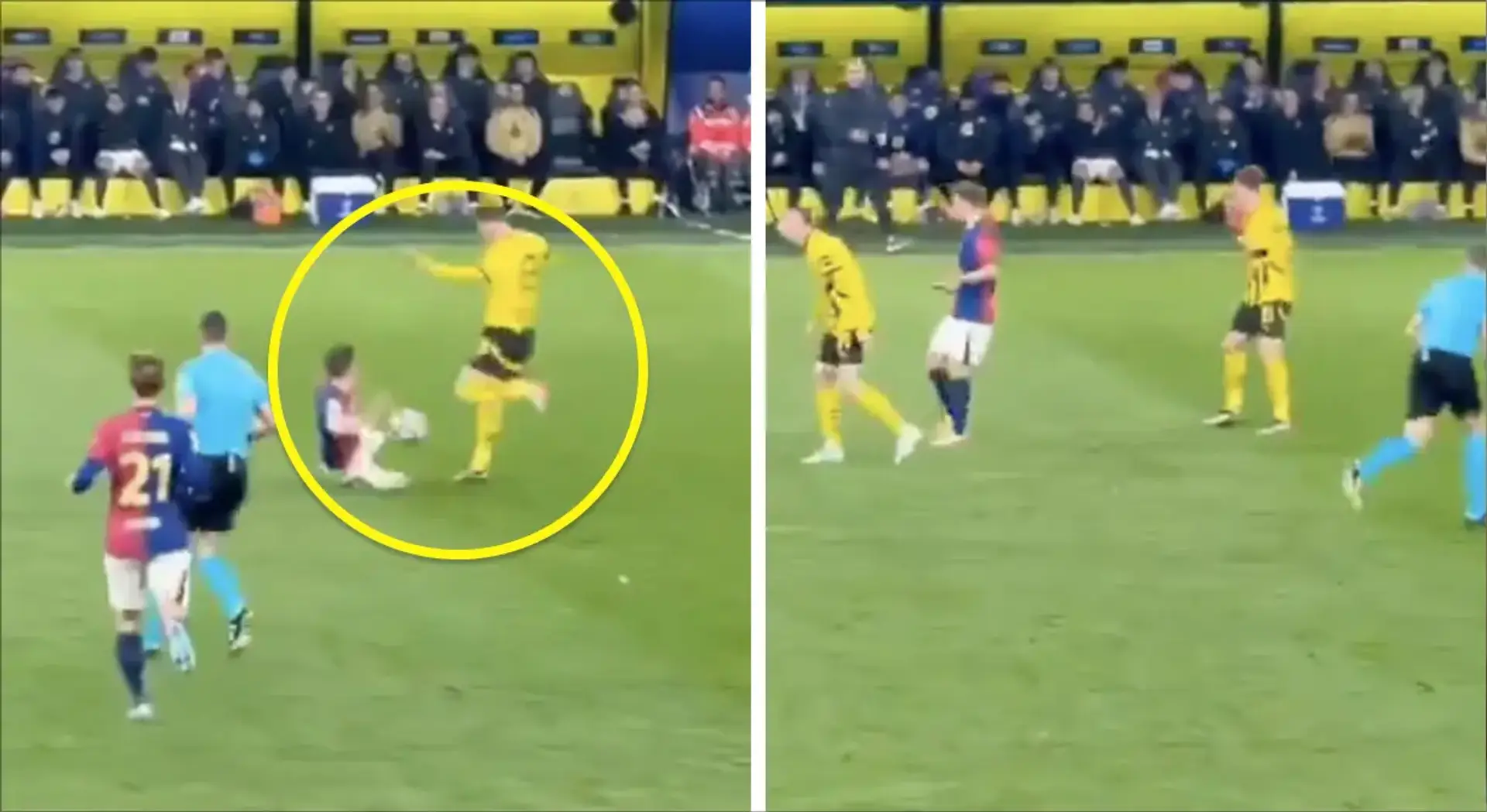 Gavi throws himself into daring sliding tackle to stop Dortmund attack ...