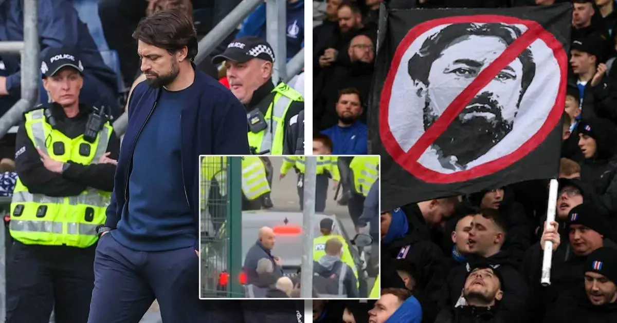 Angry Rangers fans BLOCK Russell Martin's car after latest draw, police ...