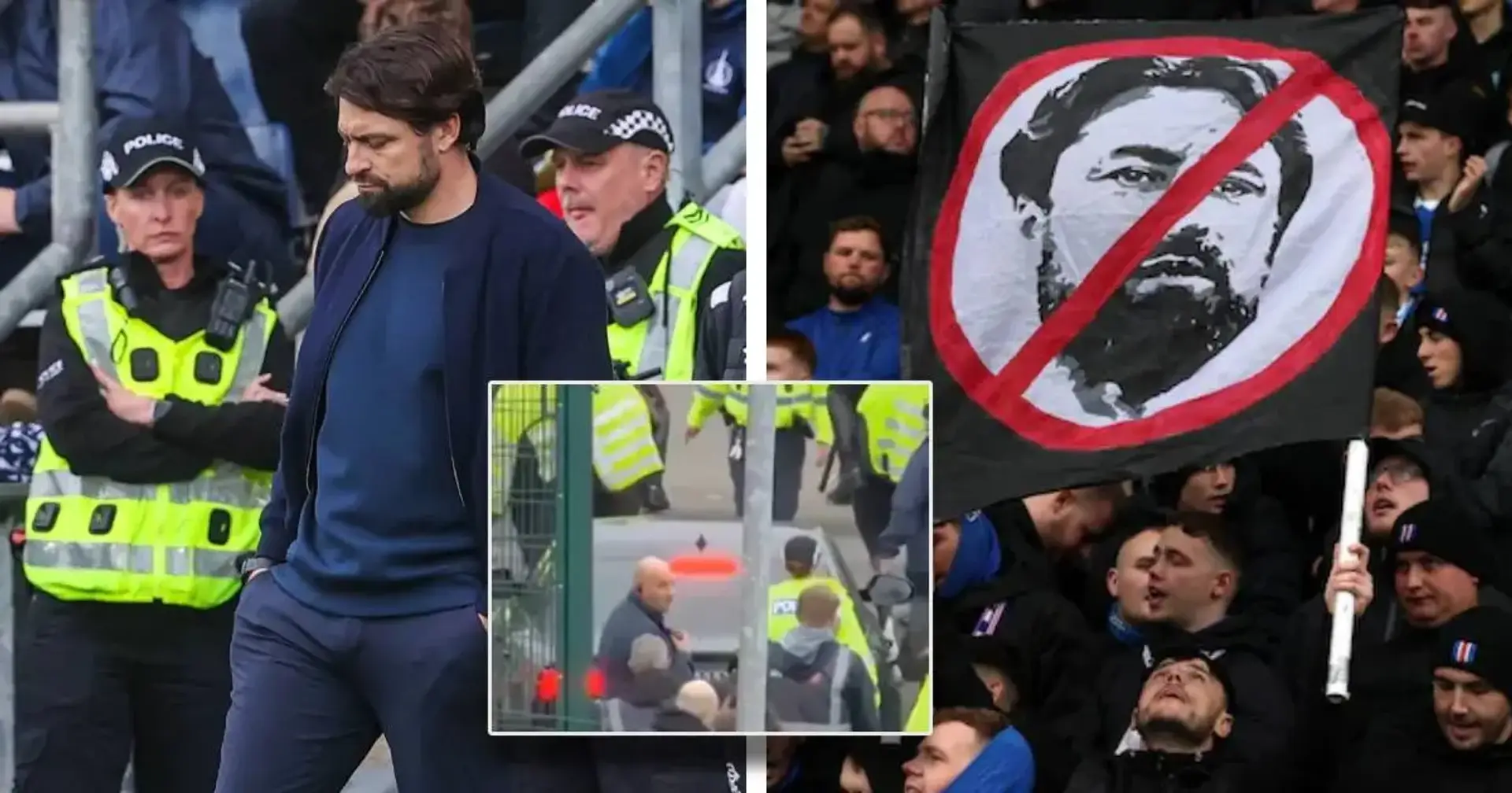 Angry Rangers fans BLOCK Russell Martin's car after latest draw, police ...