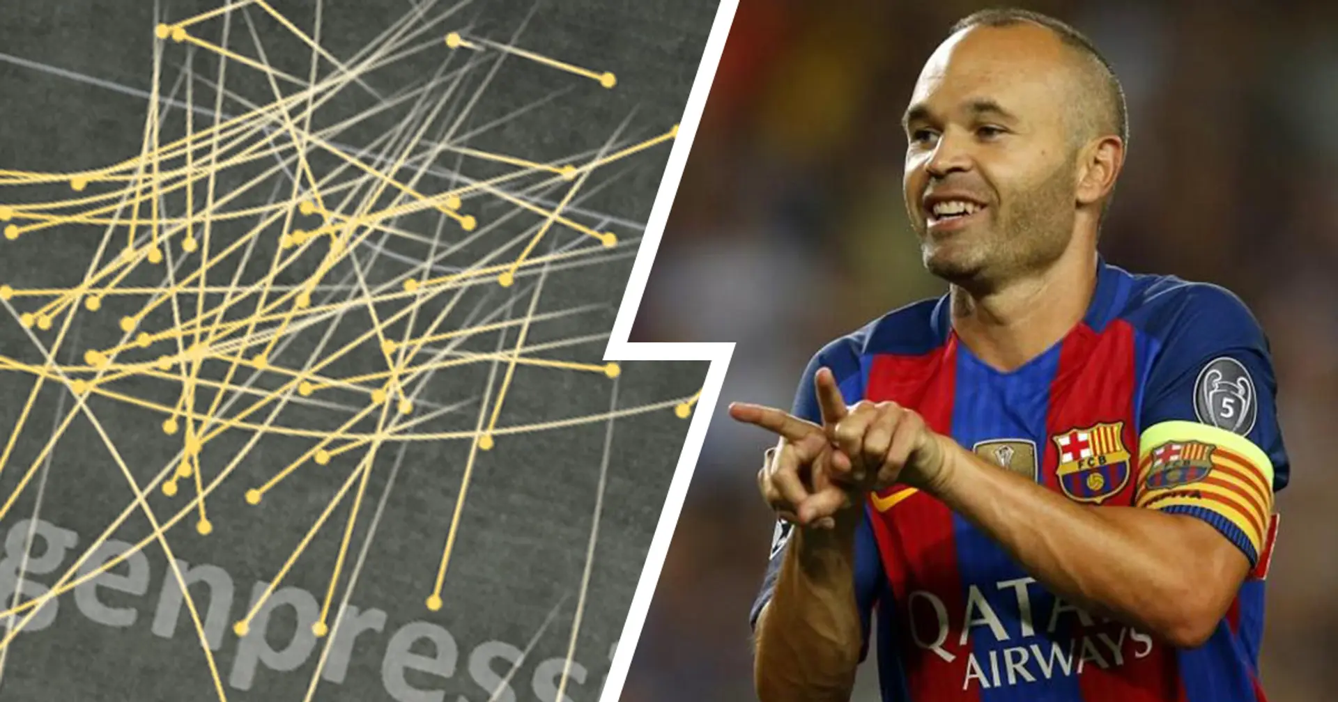 Passes for all tastes: Andres Iniesta's assist map at Barca is separate ...