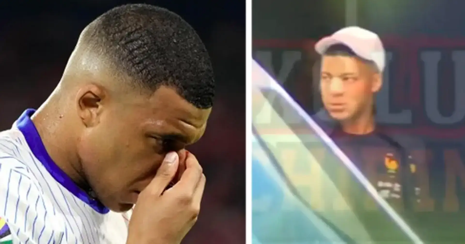 First pic of Kylian Mbappe wearing nose protection emerges - Football ...
