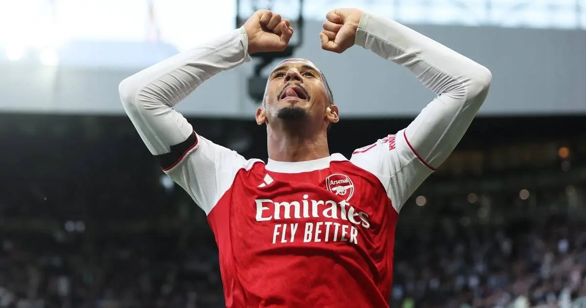 'I have to shoot them': Saliba explains wild corner flag celebrations ...