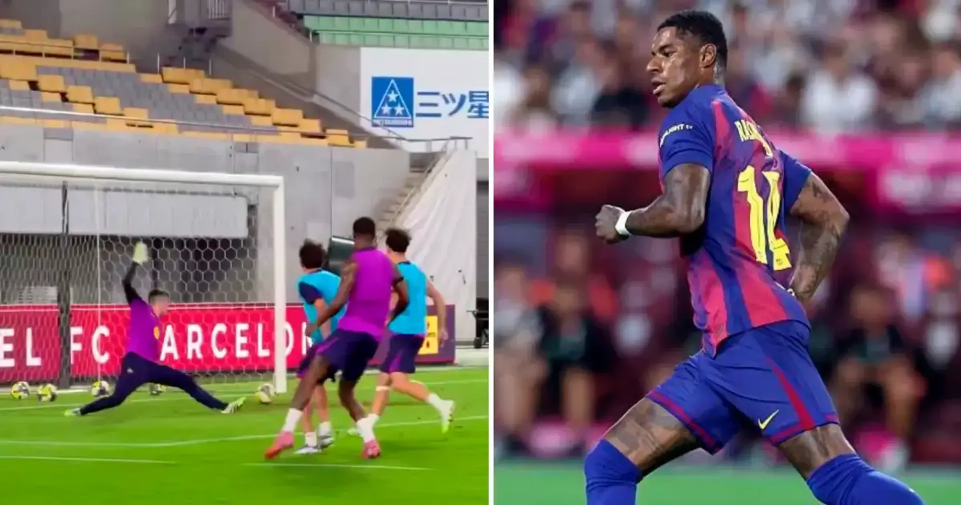 Marcus Rashford demuestra su precisión en el entrenamiento — anota ante ...