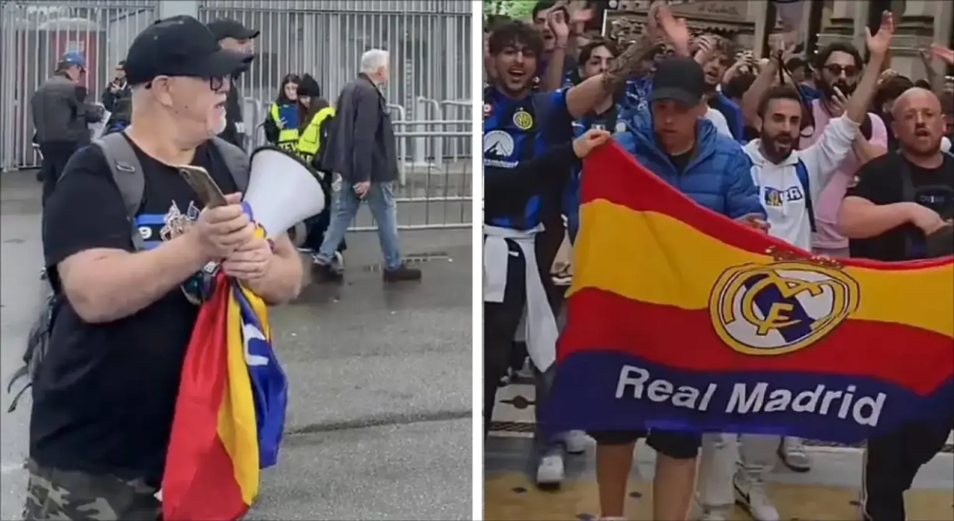 Inter fans teasing Barca with Real Madrid anthem before Champions ...