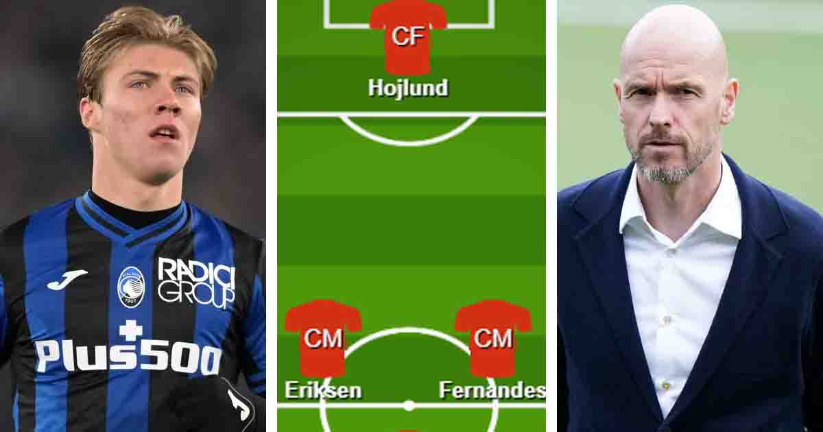 New no.9? Two ways Man United can line up with Rasmus Hojlund next ...