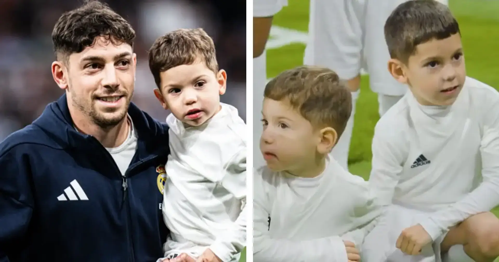 Federico Valverde's children's adorable moments at Santiago Bernabeu ...