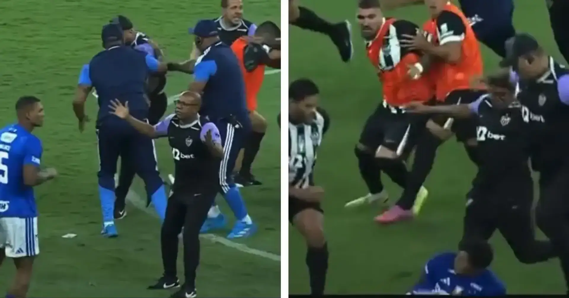 Un membre du staff de l’Atlético Mineiro devient viral après la bagarre ...