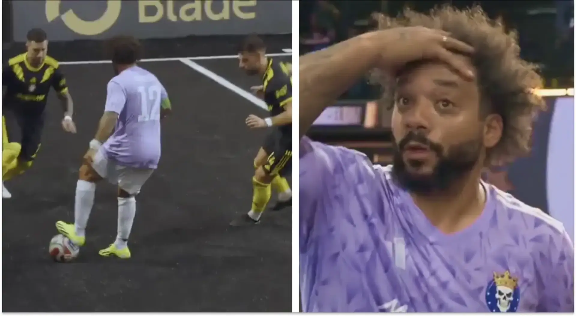 🇧🇷 Joga bonito! Marcelo dazzles fans with INSANE dribbling on his Kings ...