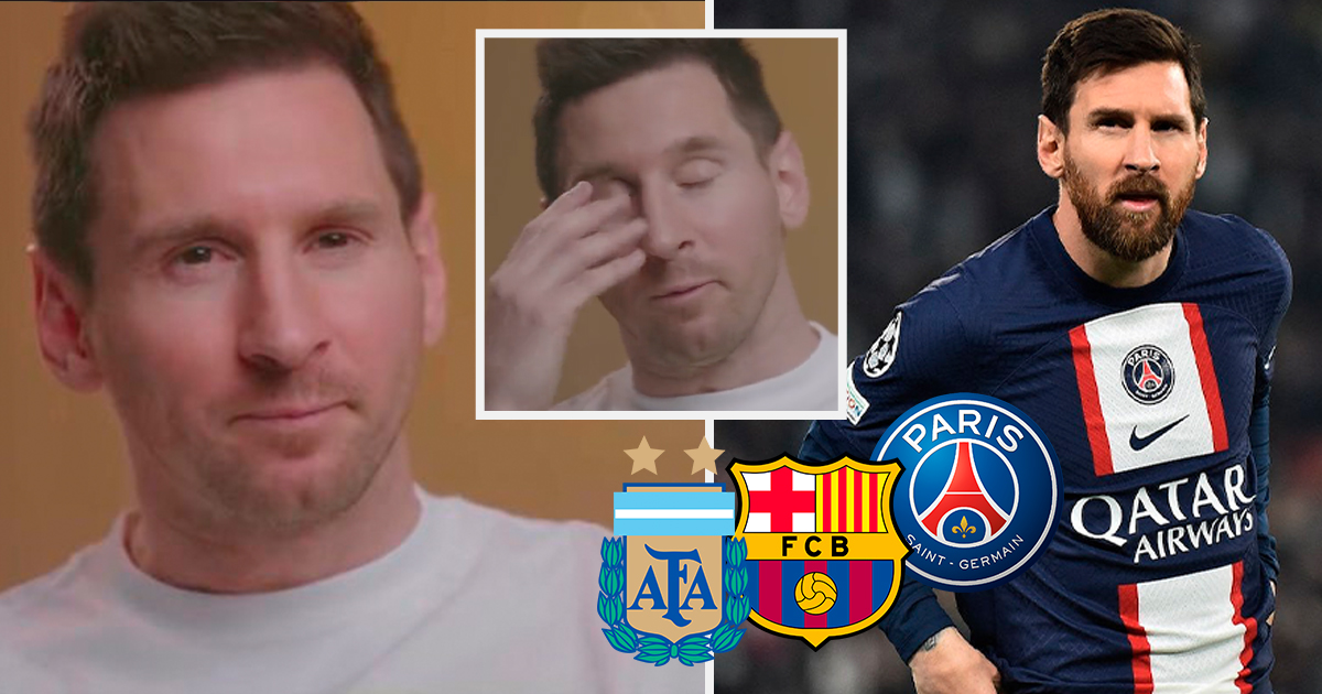 "La plus belle chose qui me soit arrivée": Messi fond en larmes et ...