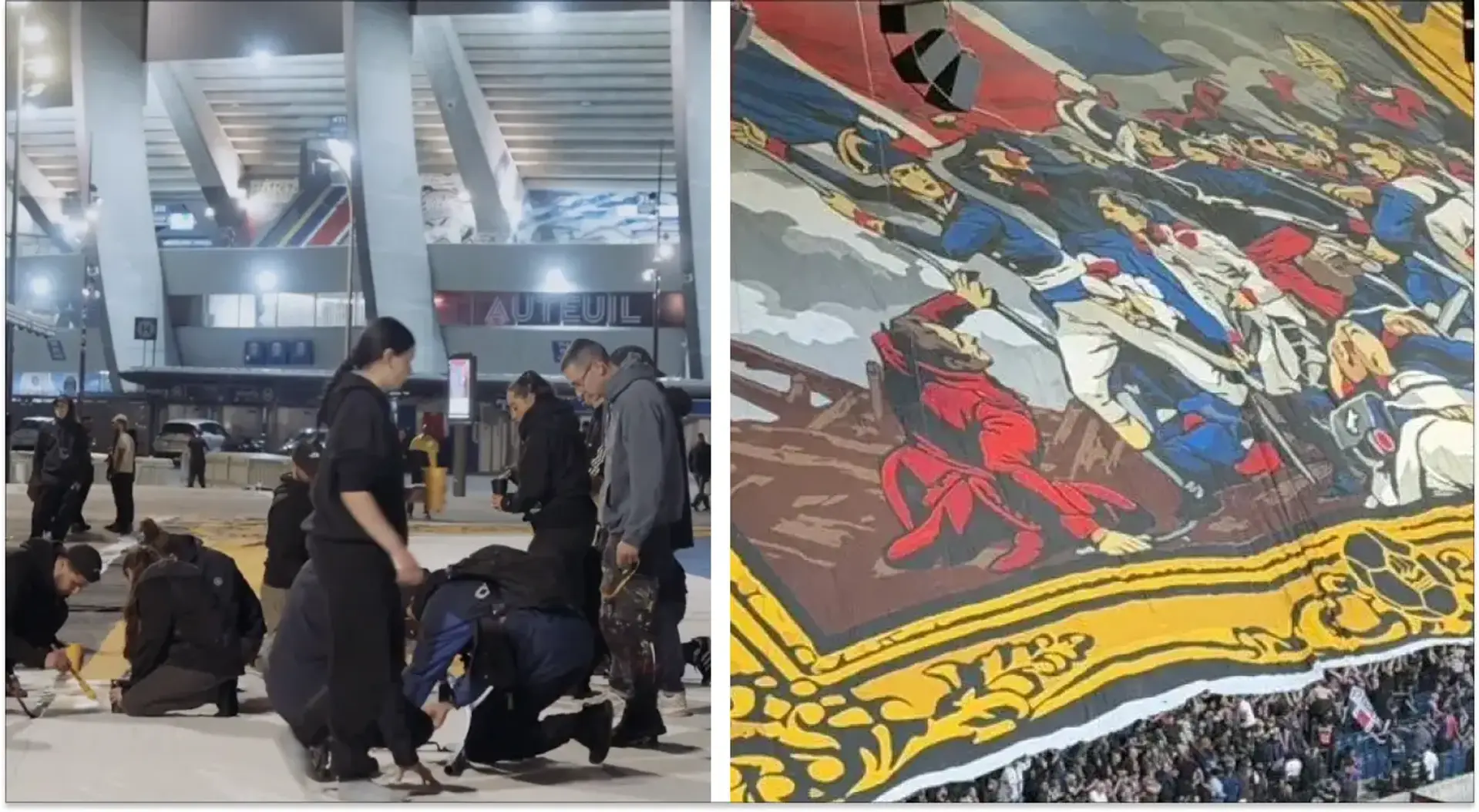 PSG’s stunning Napoleonic tifo for Bayern clash took seven days to ...