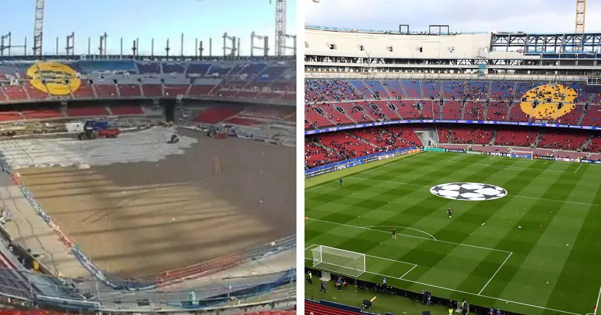Camp Nou's amazing transformation from 2025 to March 2026 revealed - it ...
