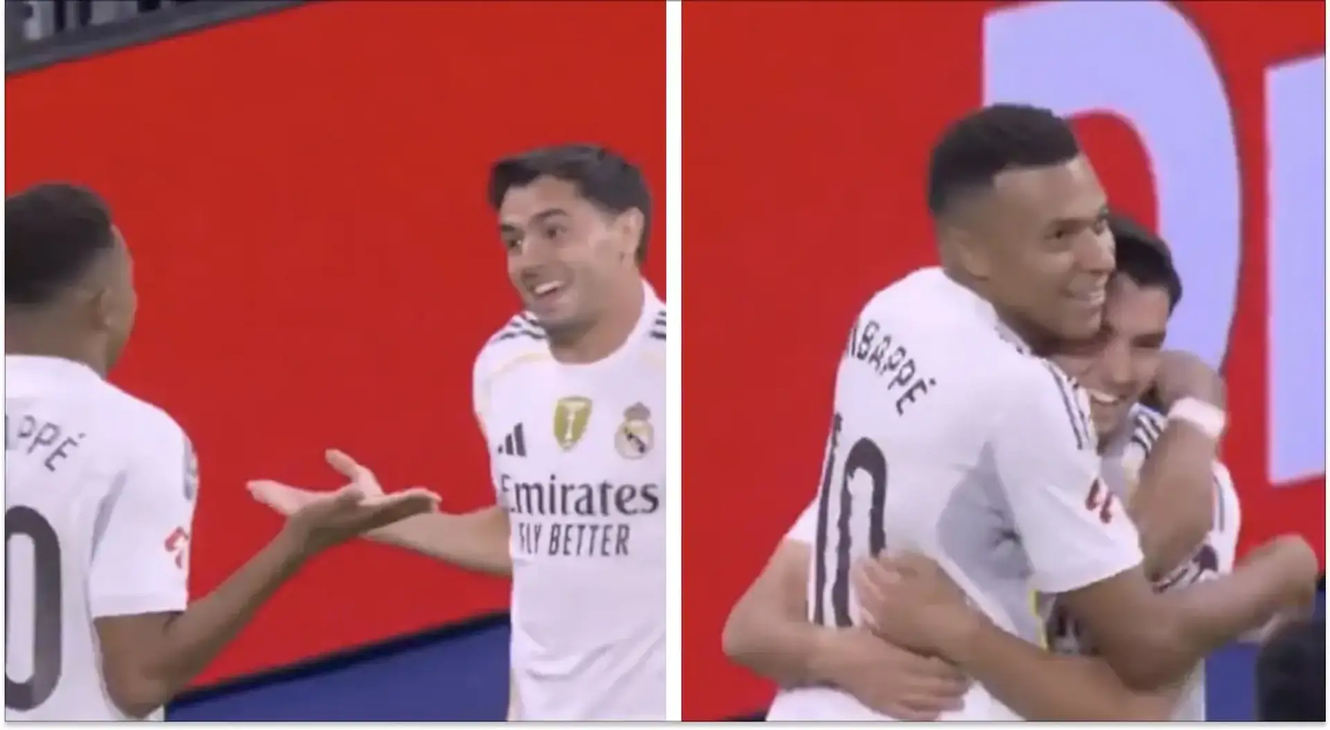Brahim Diaz and Kylian Mbappe's adorable celebration swap vs Villarreal ...