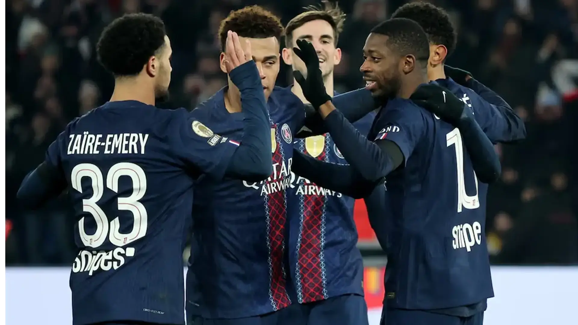 PSG only second team to name same 10 outfield players in consecutive ...