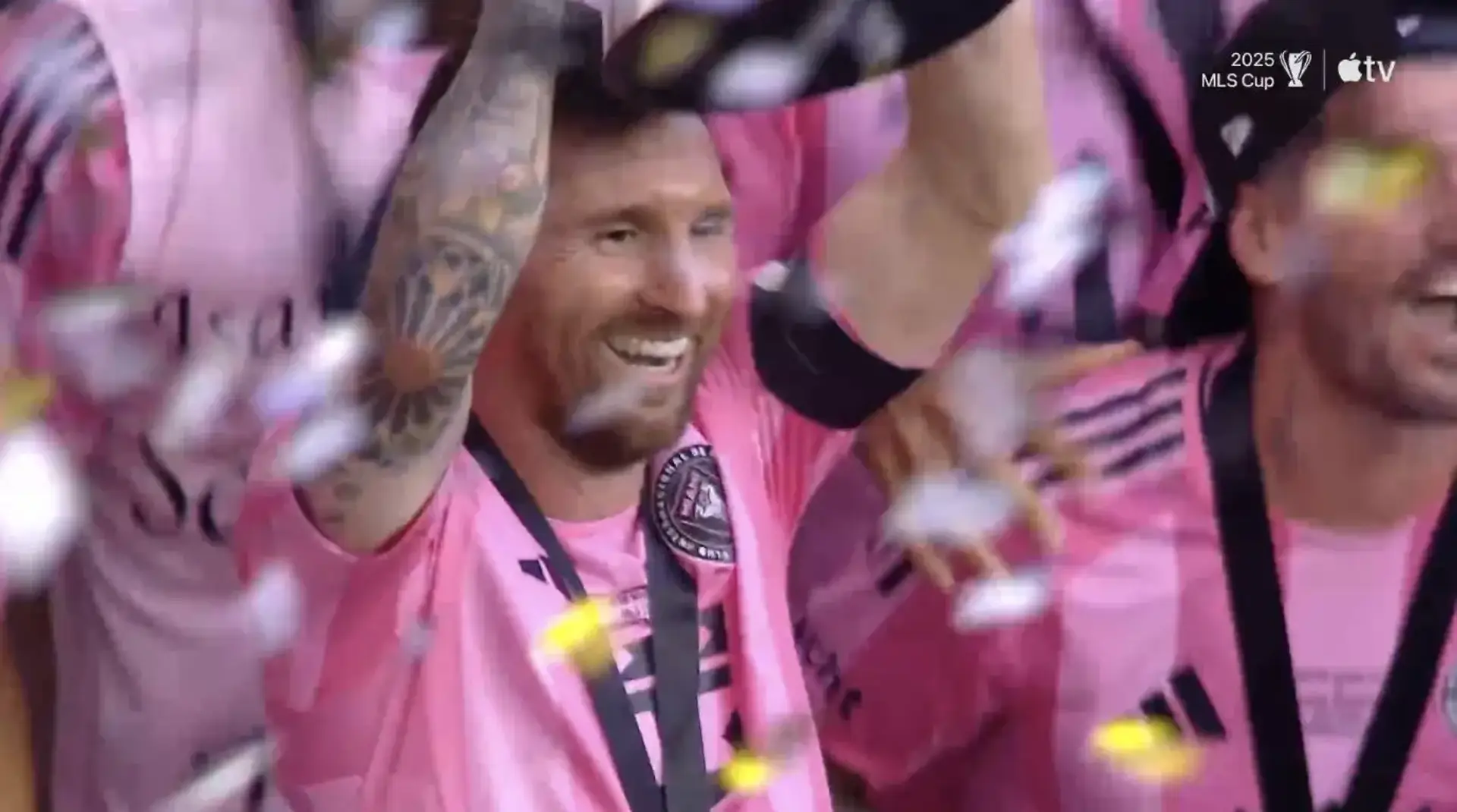 Lionel Messi lifts the MLS Cup as Inter Miami captain in a triumphant ...