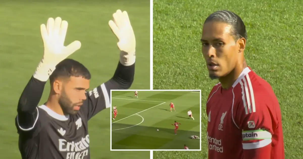 Van Dijk wins ball from Arsenal midfielder and shows his class ...
