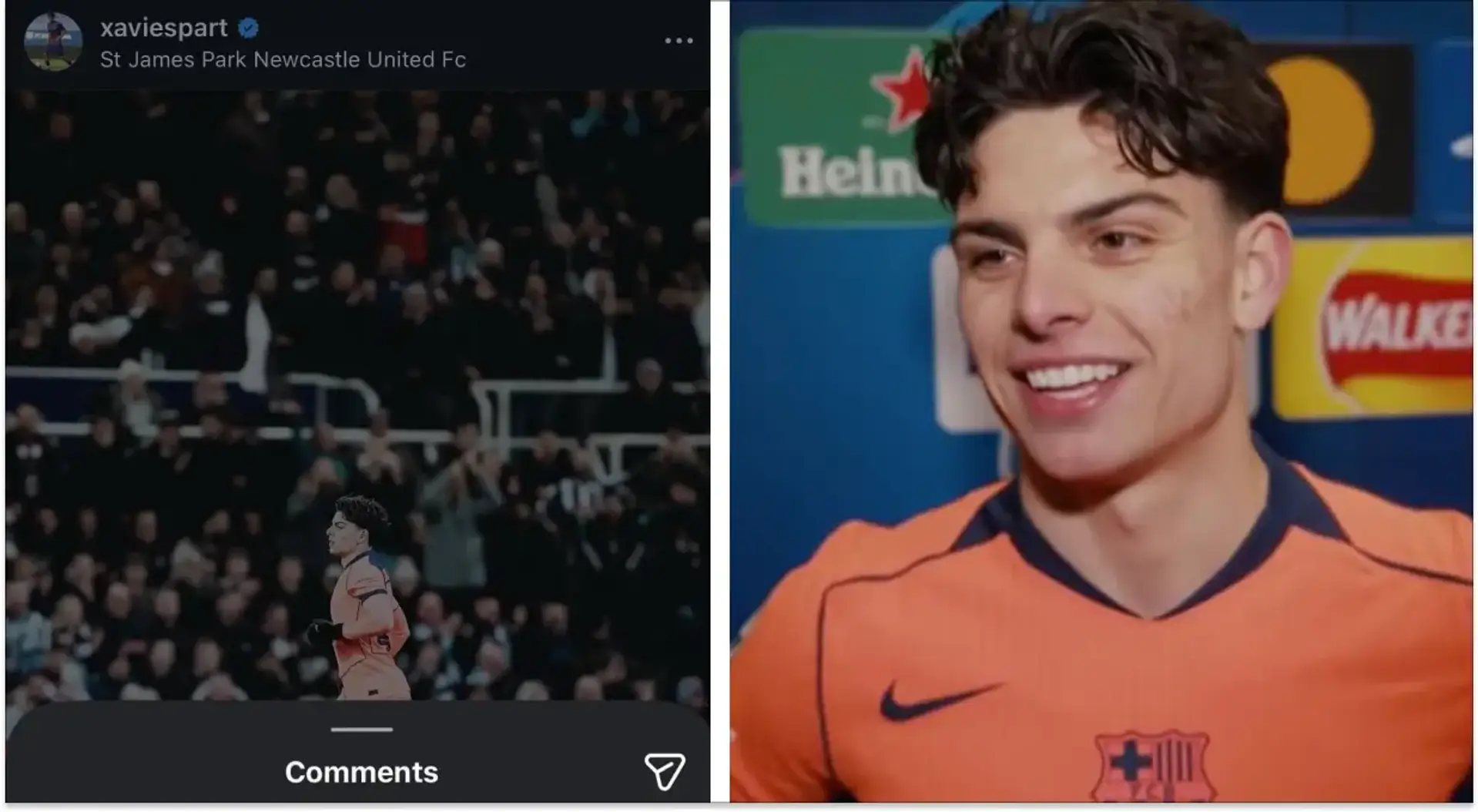 Marc Bernal’s cheeky reaction to Xavi Espart’s senior Barcelona debut ...