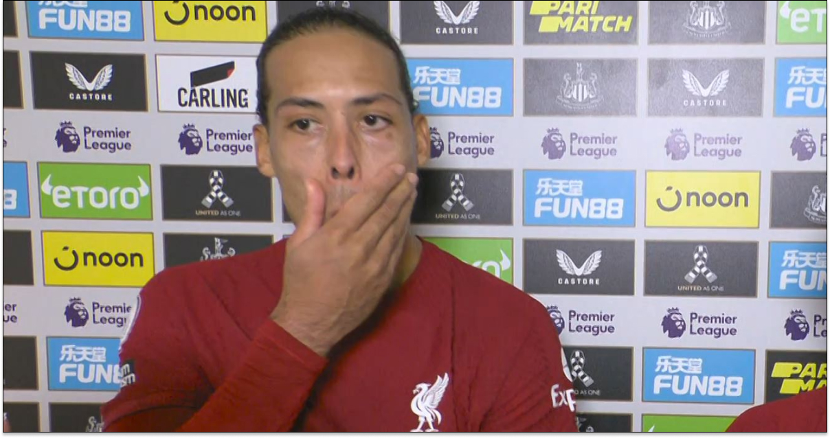 'Tough six week but I'm back': Van Dijk talks hamstring injury return ...