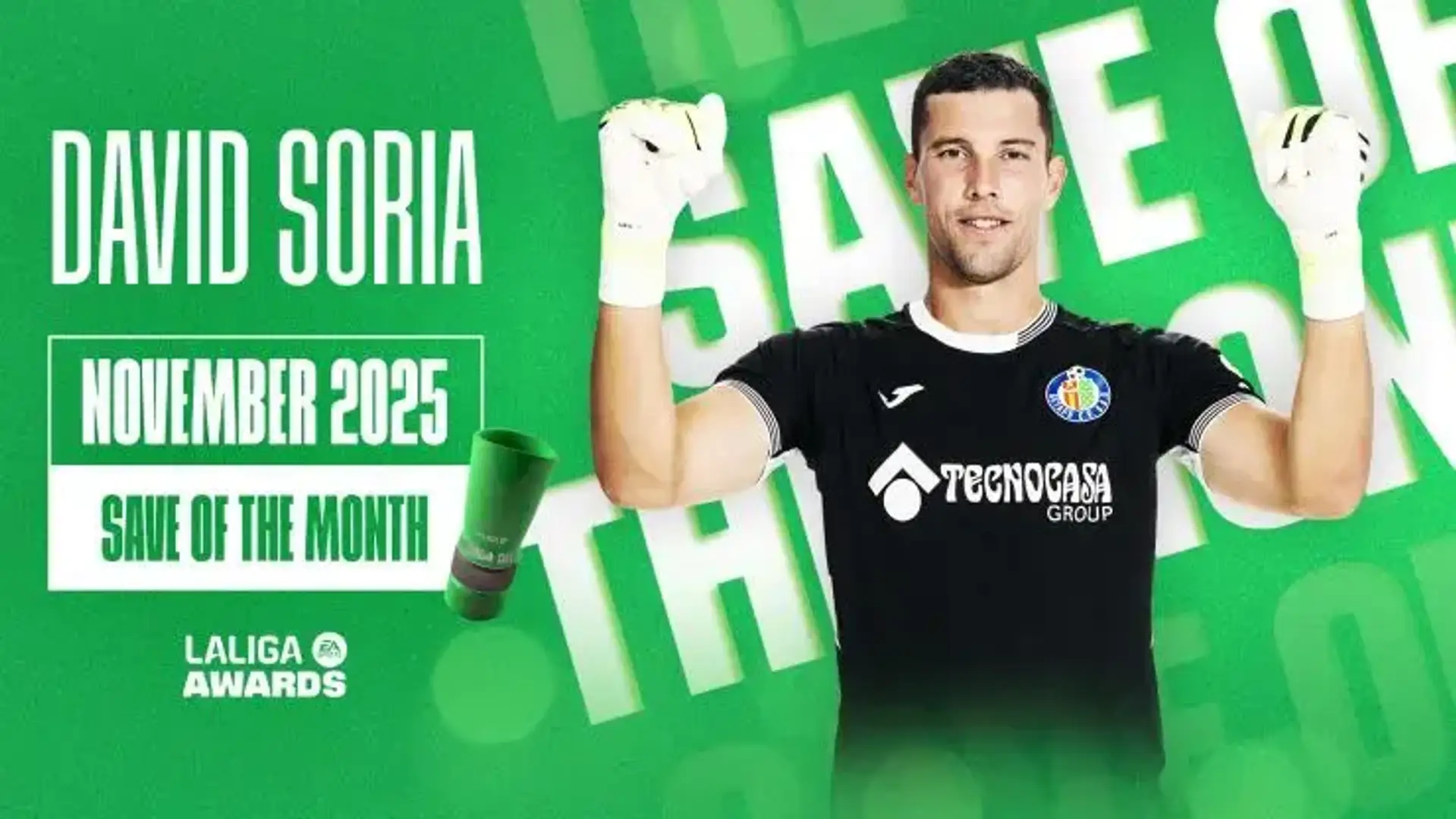 David Soria claims November’s top save in La Liga - Football | Tribuna.com
