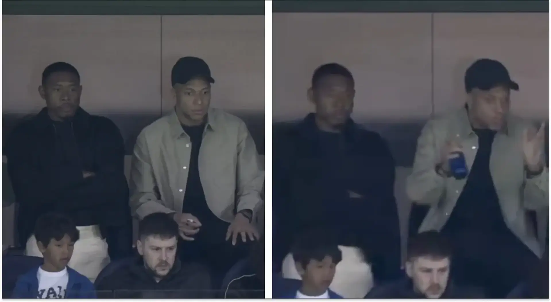 David Alaba et Kylian Mbappé présents lors du match Real Madrid - Elche ...