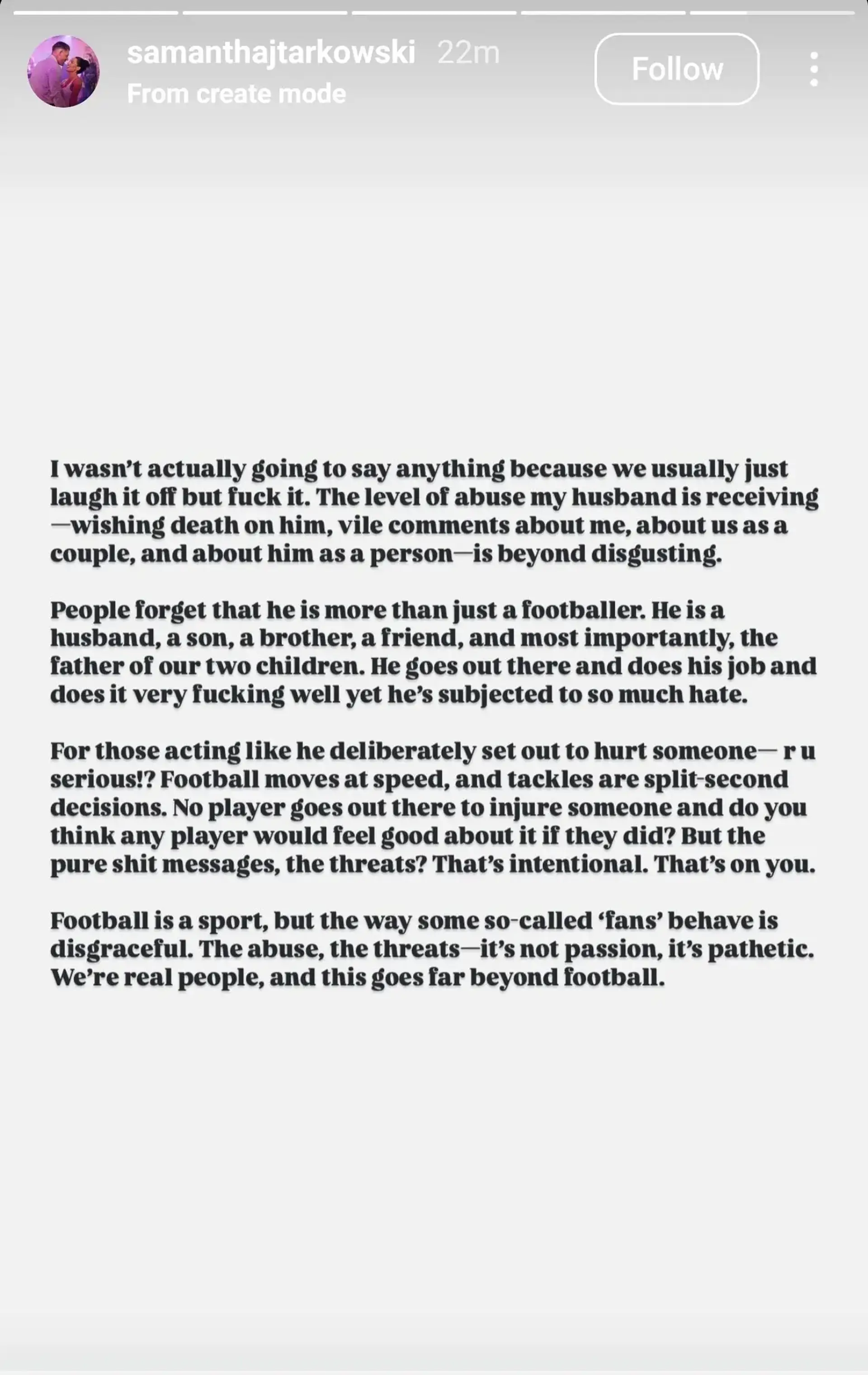 Everton release statement after James Tarkowski's wife posts about ...