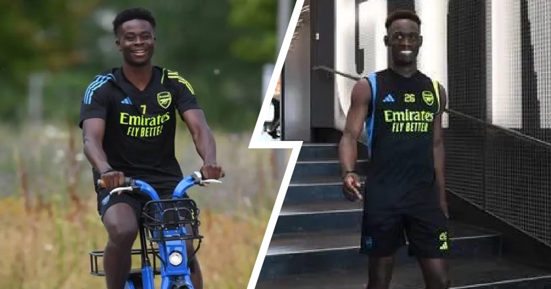 Bukayo Saka rides a bike and 6 other things spotted at Arsenal's ...