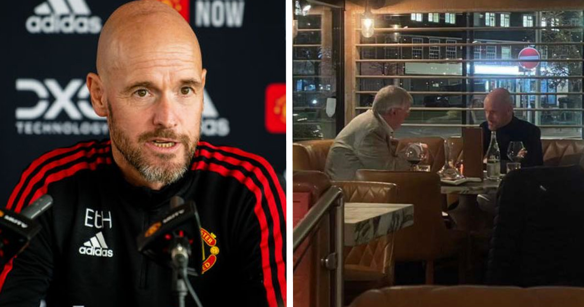 Spotted: Ten Hag consults ex-Man United coach Sir Alex Ferguson 24 ...