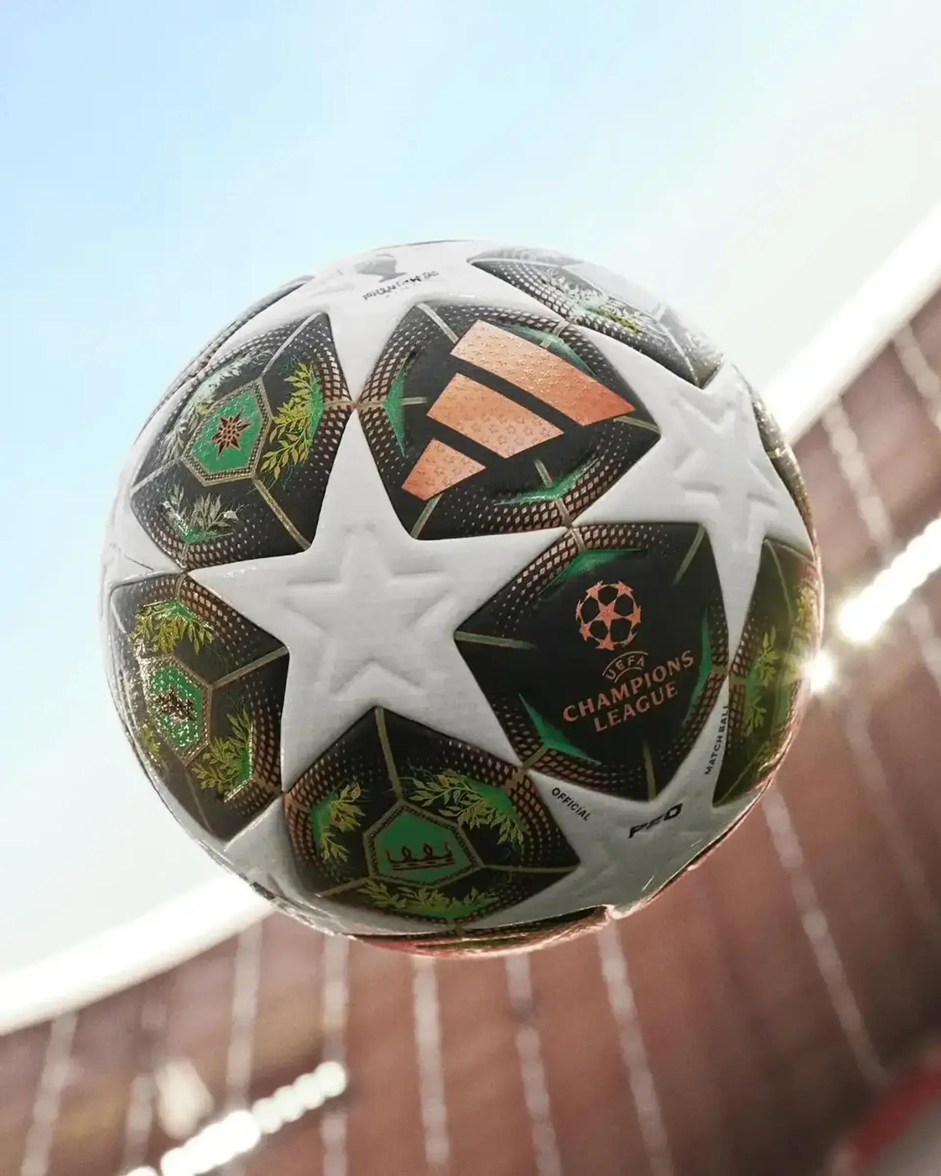 UEFA unveiled a special design for the new Champions League ball by ...