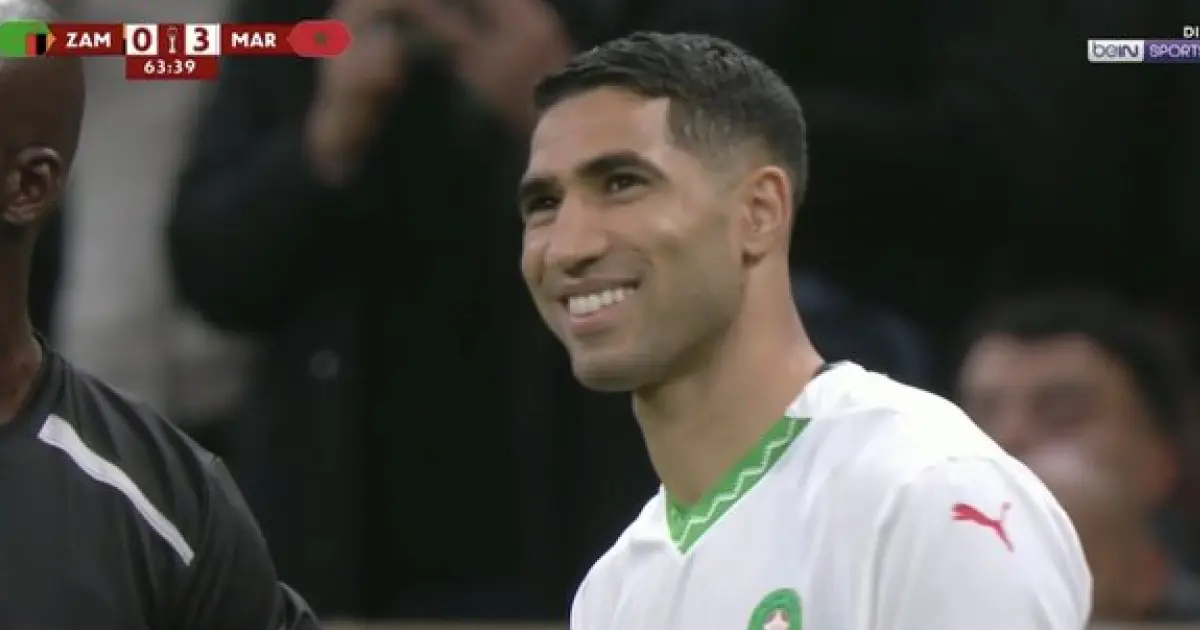 Hakimi makes first AFCON appearance after recovery from injury ...