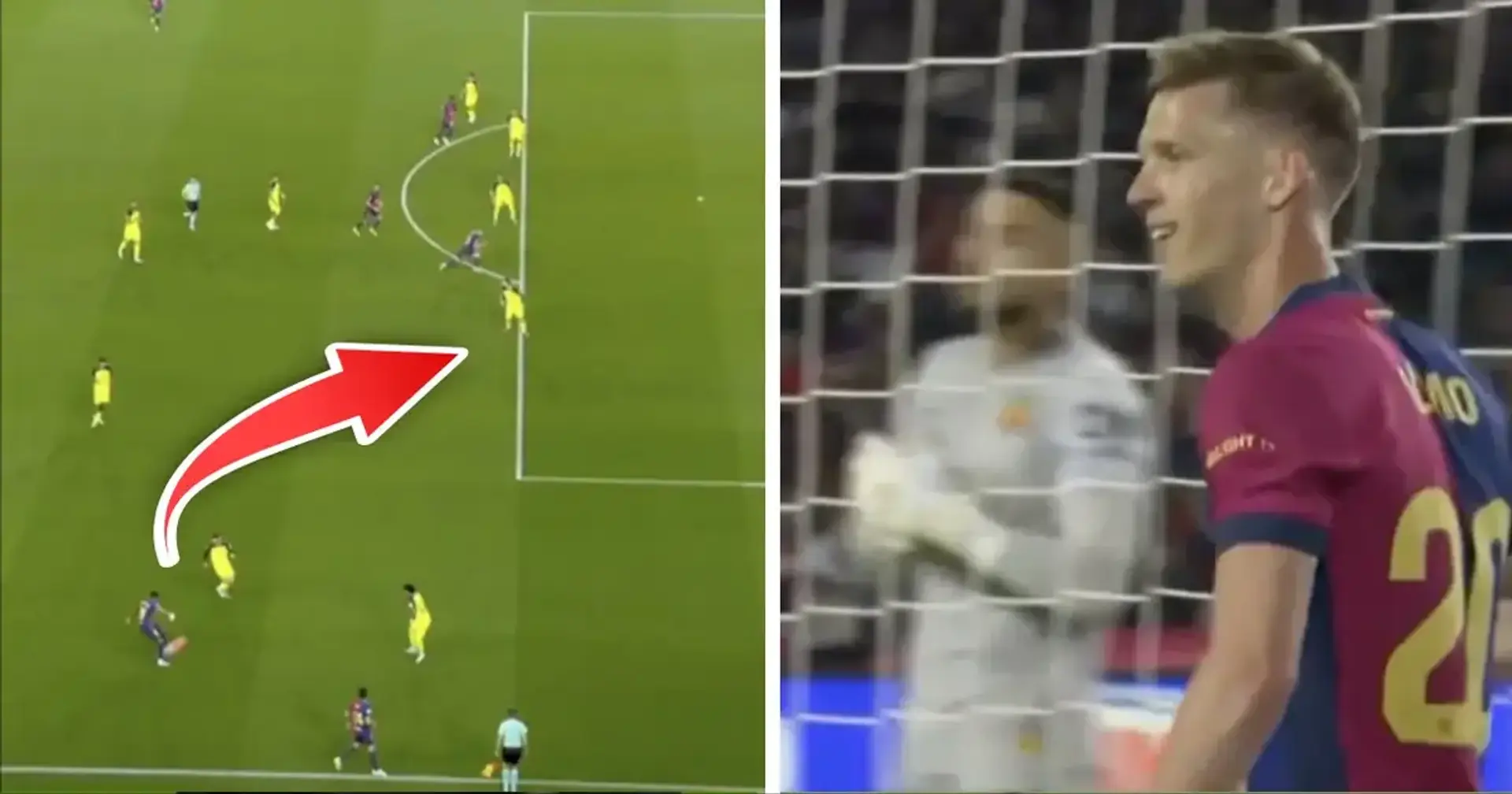 Lamine Yamal casi asiste a Dani Olmo con un impresionante pase de ...