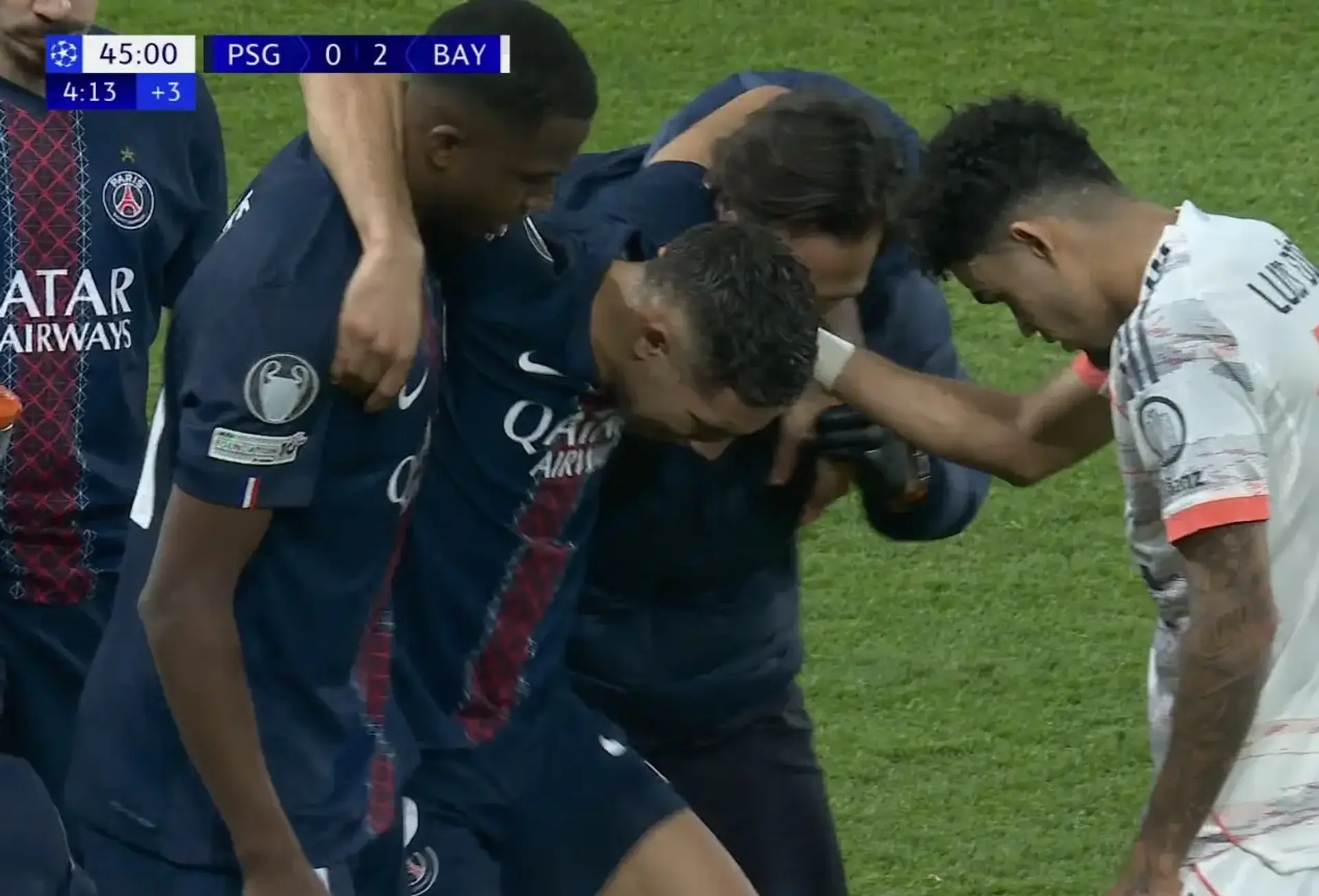 Achraf Hakimi cries uncontrollably after suffering nasty injury against ...