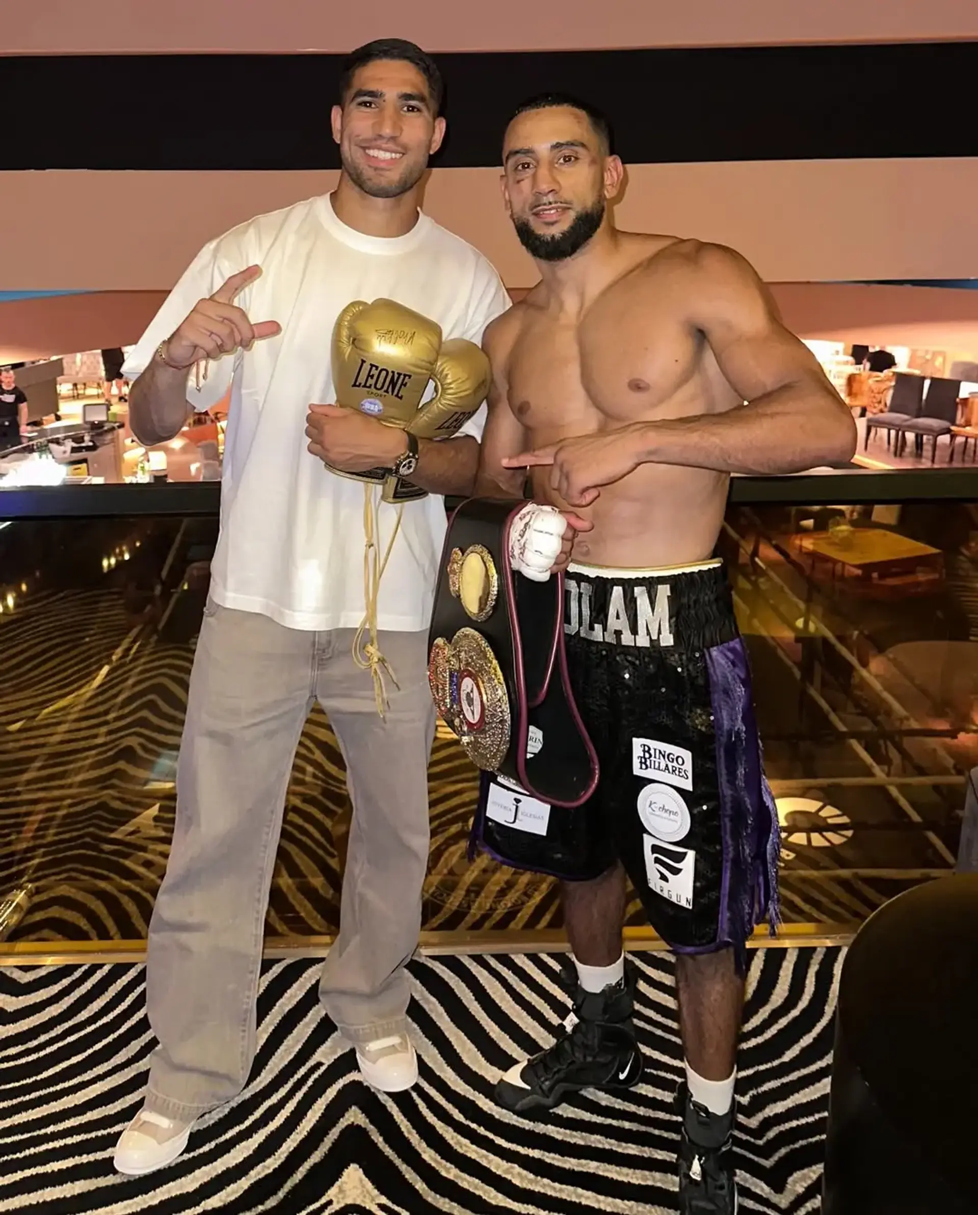 Aperçu : Achraf Hakimi aux premières loges pour soutenir son ...